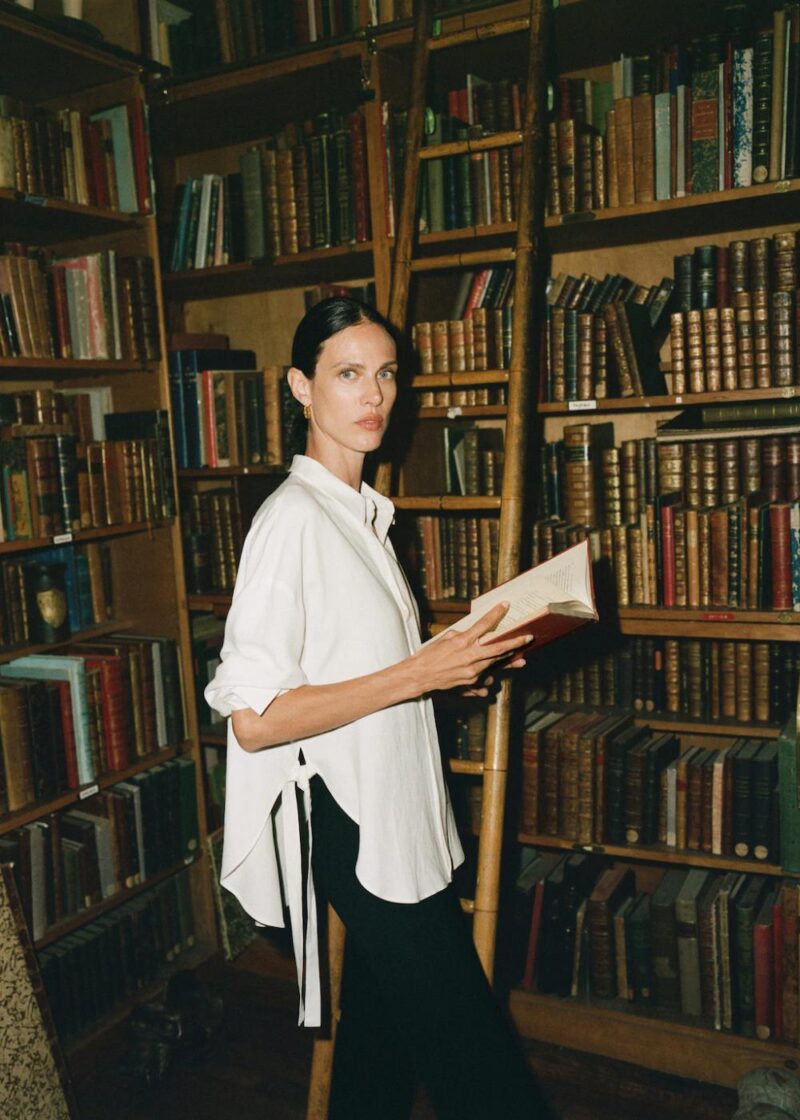 Aymeline Valade in Paris by Alejandro Sonoro for Mango Fall 2021 Ad ...