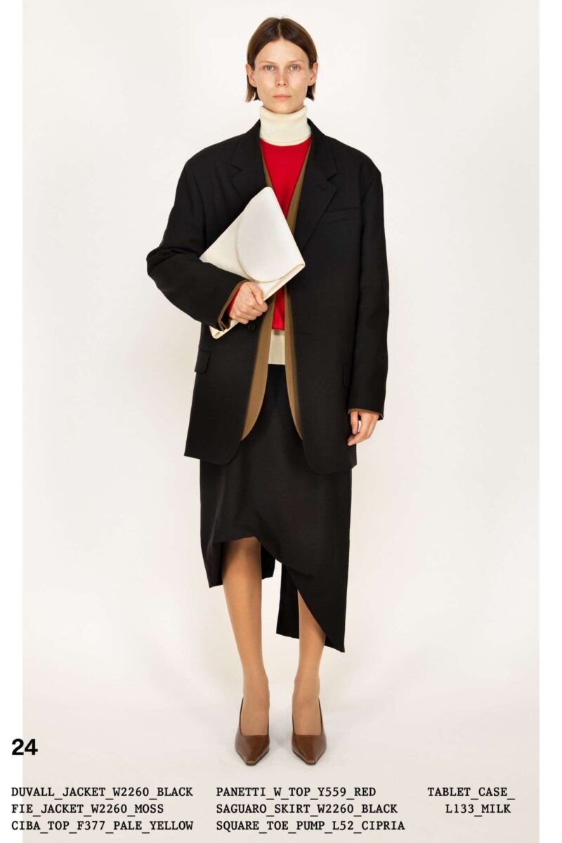 Indre Aleksiuk for The Row Fall 2022 Lookbook styled by Brian Molloy ...