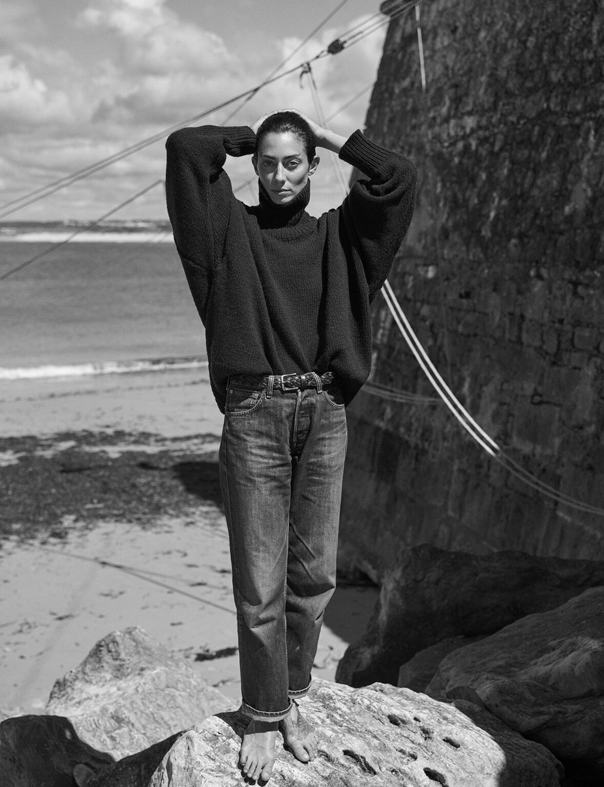 Conie Vallese by Josh Olins for babaa Knitwear 2022 Ad Campaign ...