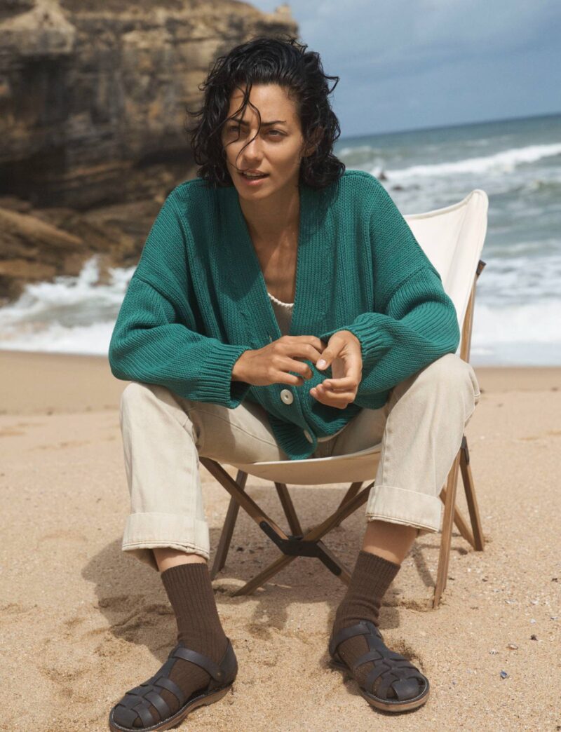Conie Vallese by Josh Olins for babaa Knitwear 2022 Ad Campaign ...