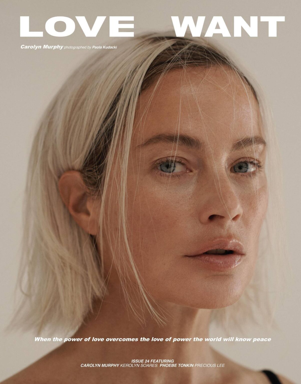 Carolyn Murphy by Paola Kudacki for Love Want Magazine Spring-Summer ...