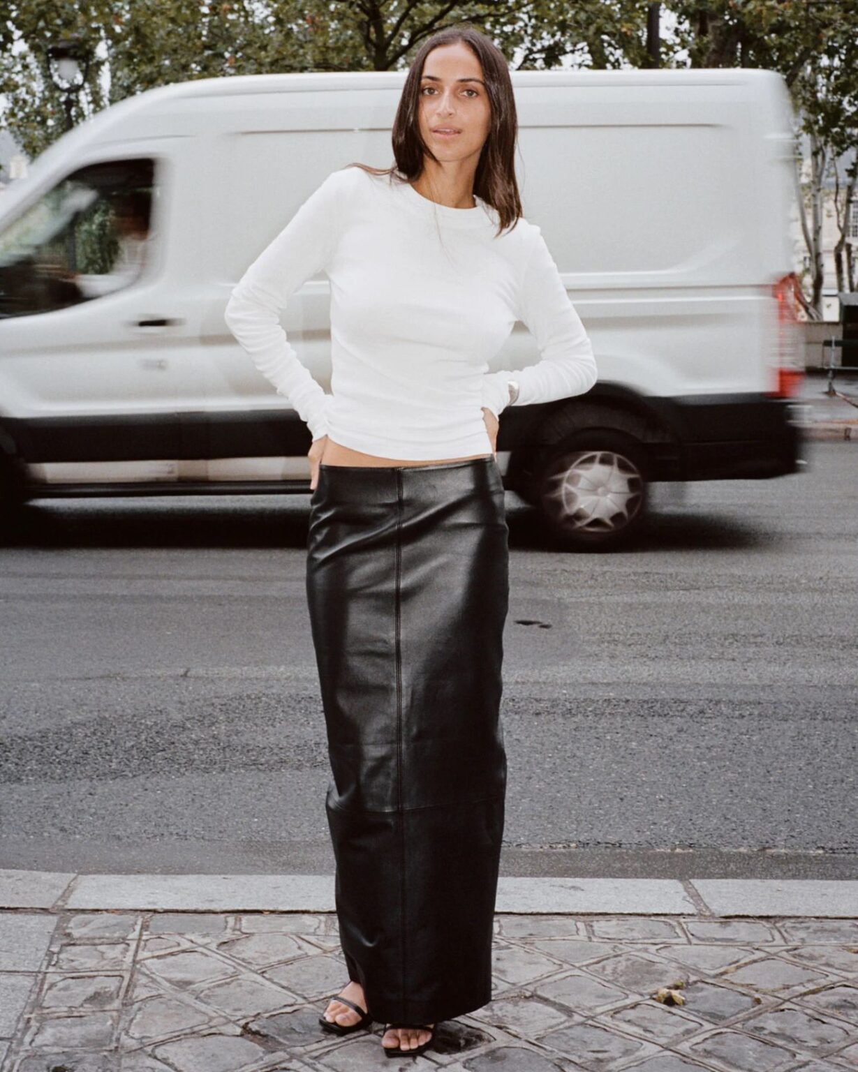 Bella Thomas in Paris wearing St. Agni Outfits - Minimalist Street ...