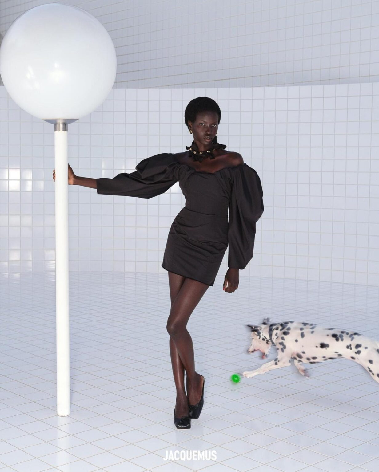 Le Soir: Anok Yai by Johnny Dufort for Jacquemus Le Chouchou Fall 2023 ...