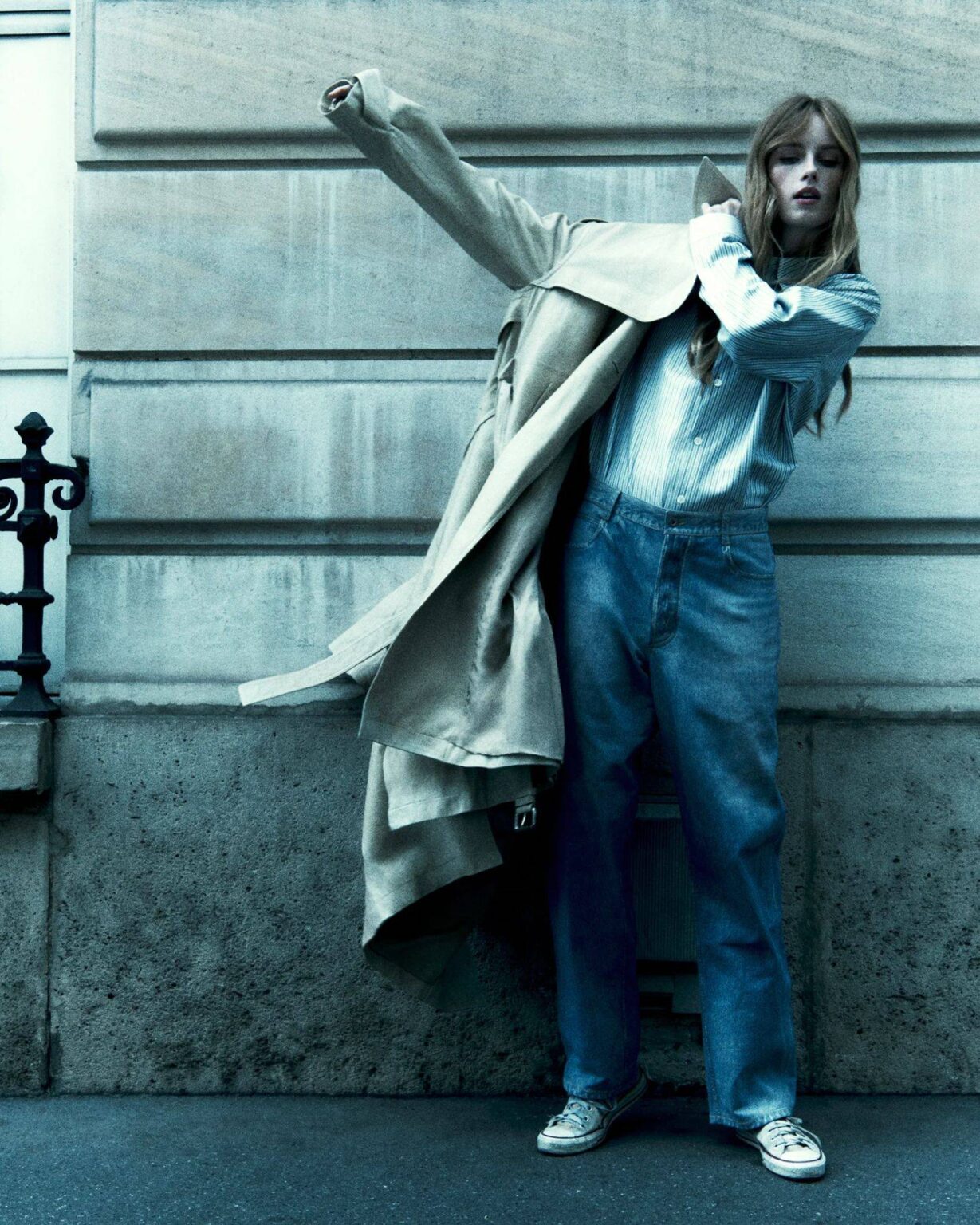Rianne Van Rompaey in Paris by Robin Galiegue for Holiday Magazine Fall ...