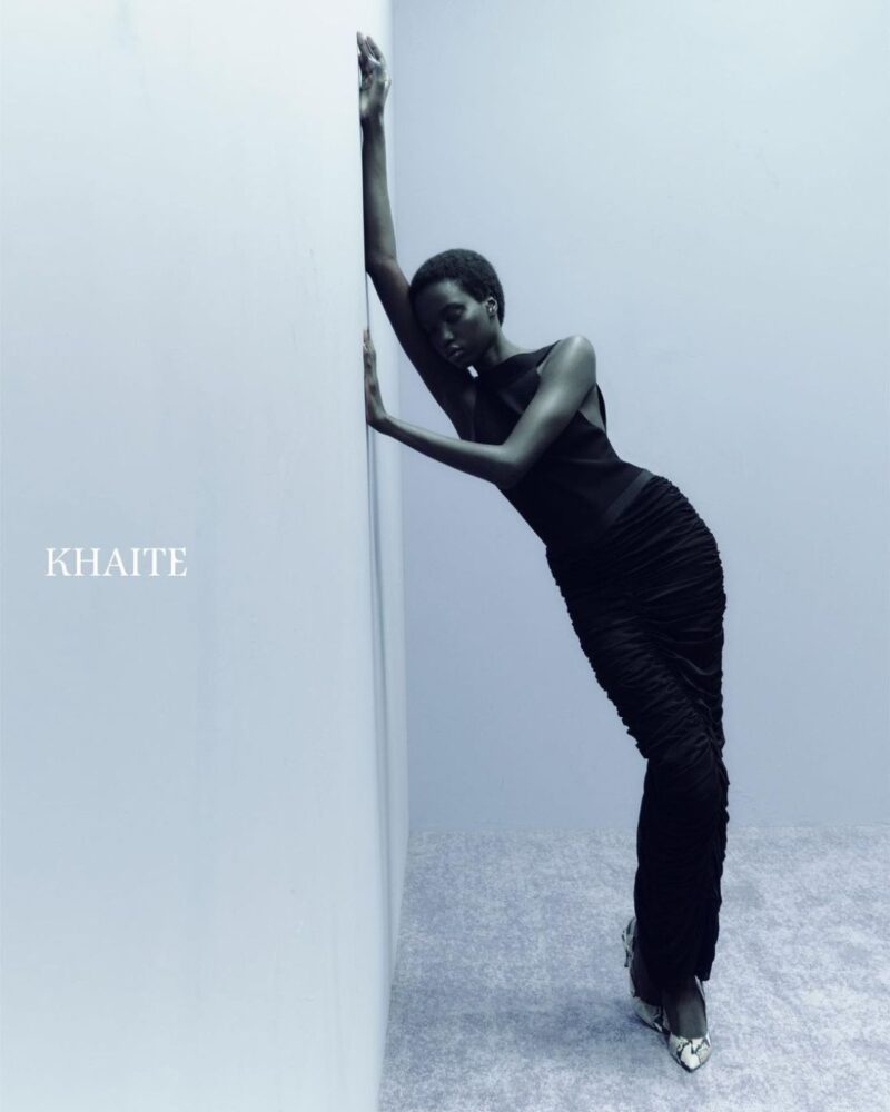Anok Yai by Hanna Tveite for Khaite Spring-Summer 2024 Ad Campaign ...