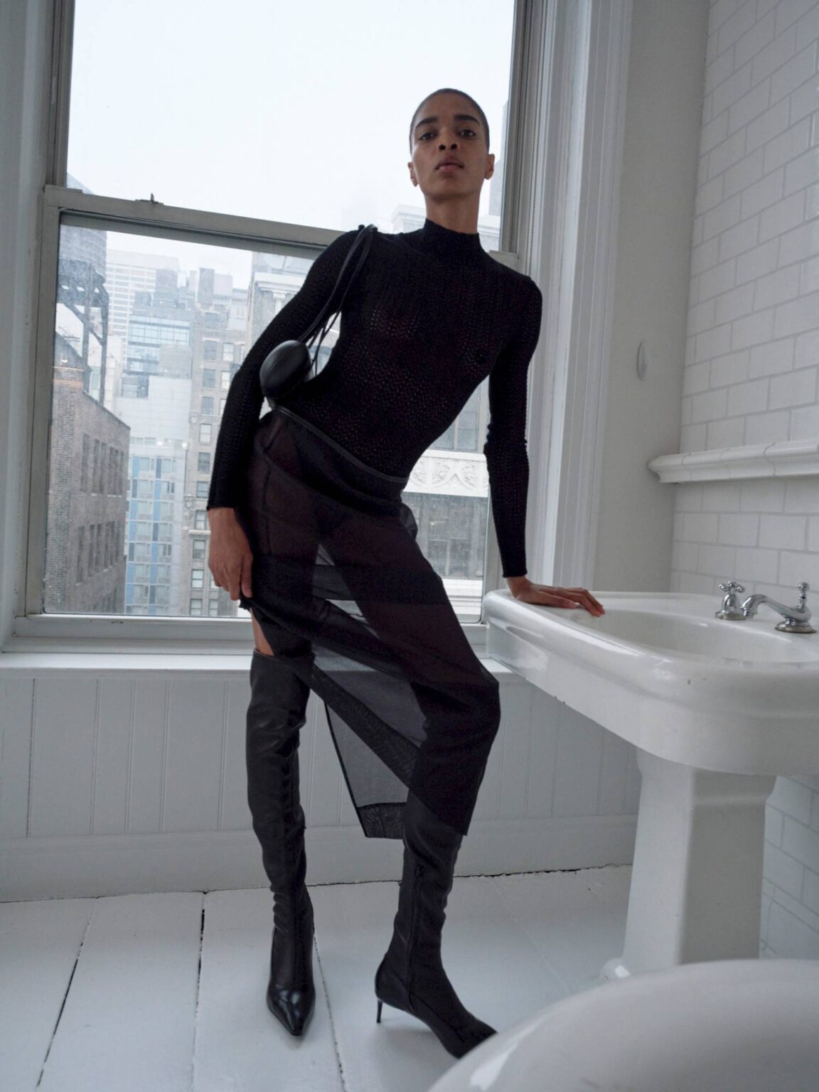 Raven Wallace by Stanislas Motz-Neidhart for St. Agni Spring-Summer ...